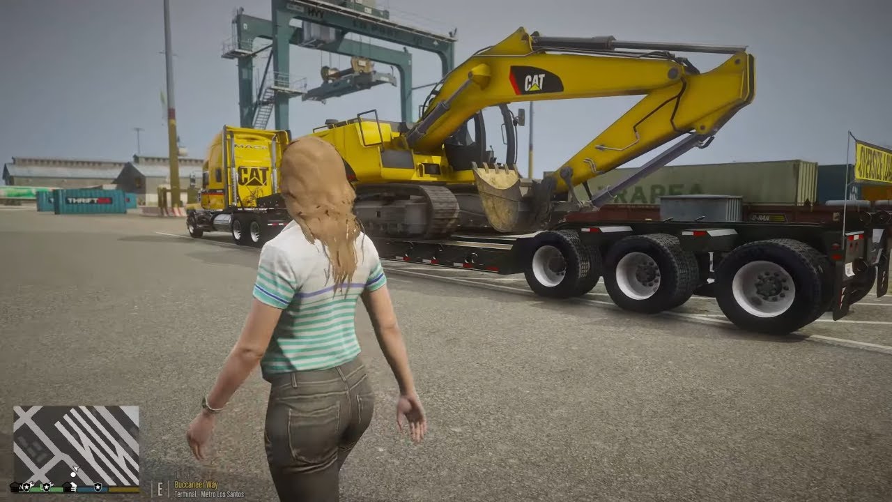 Gta 5 Let's Go To Work As Female Construction Hauler - Transporting ...