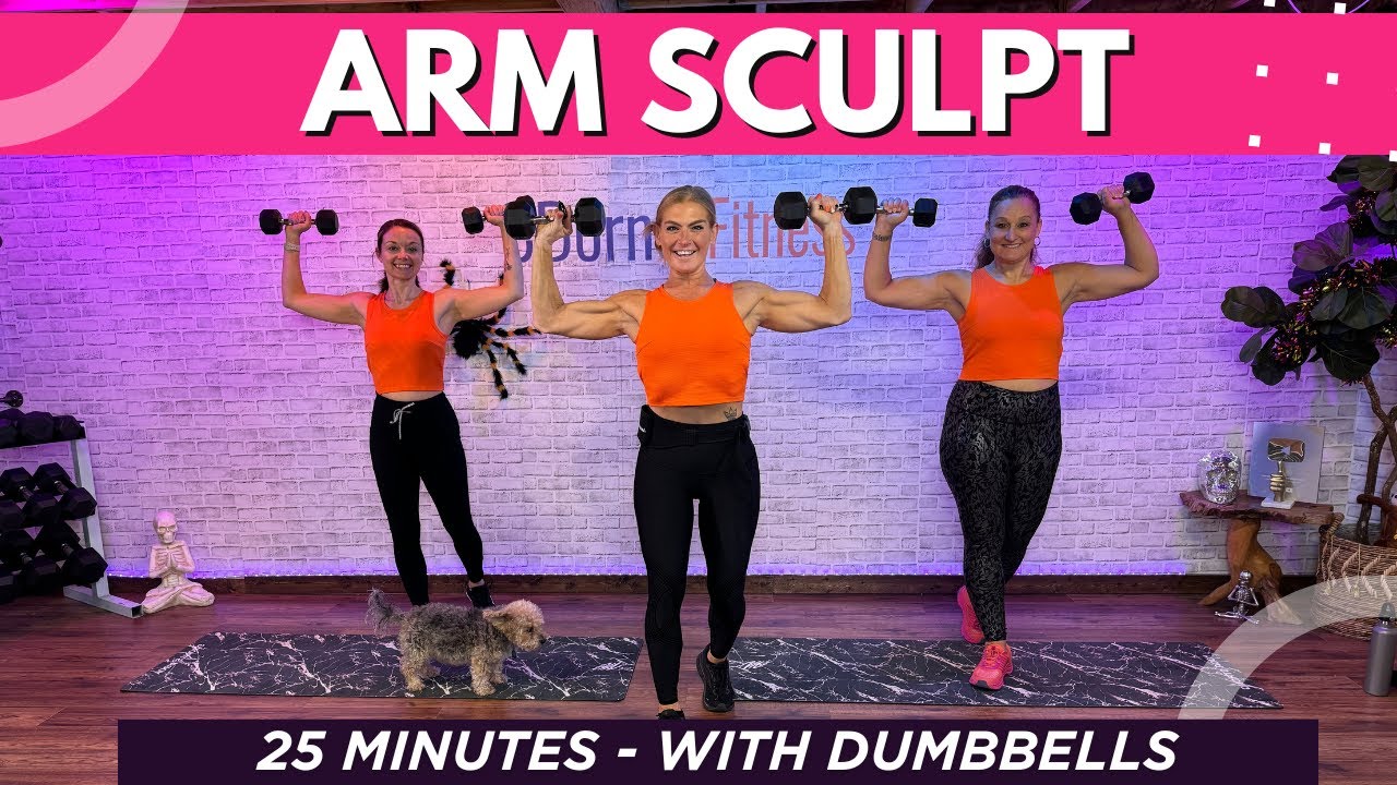 25 Min - Arm Sculpt At Home Workouts - Get DEFINED - YouTube