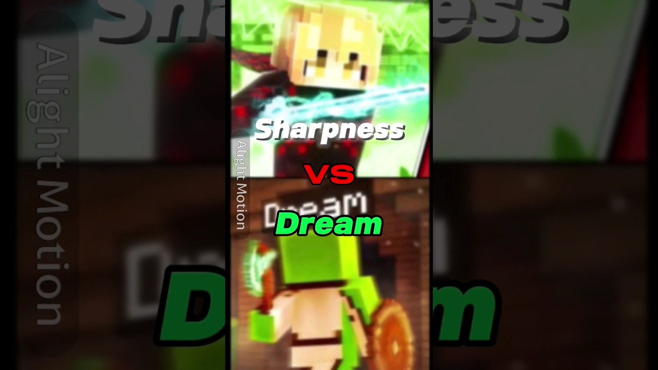 MINECRAFT: Sharpness vs Dream #shorts #minecraft - YouTube