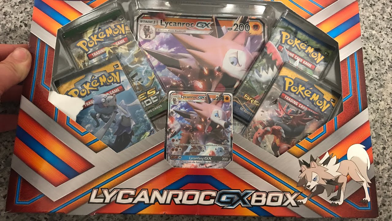 Lycanroc GX Box Opening - YouTube