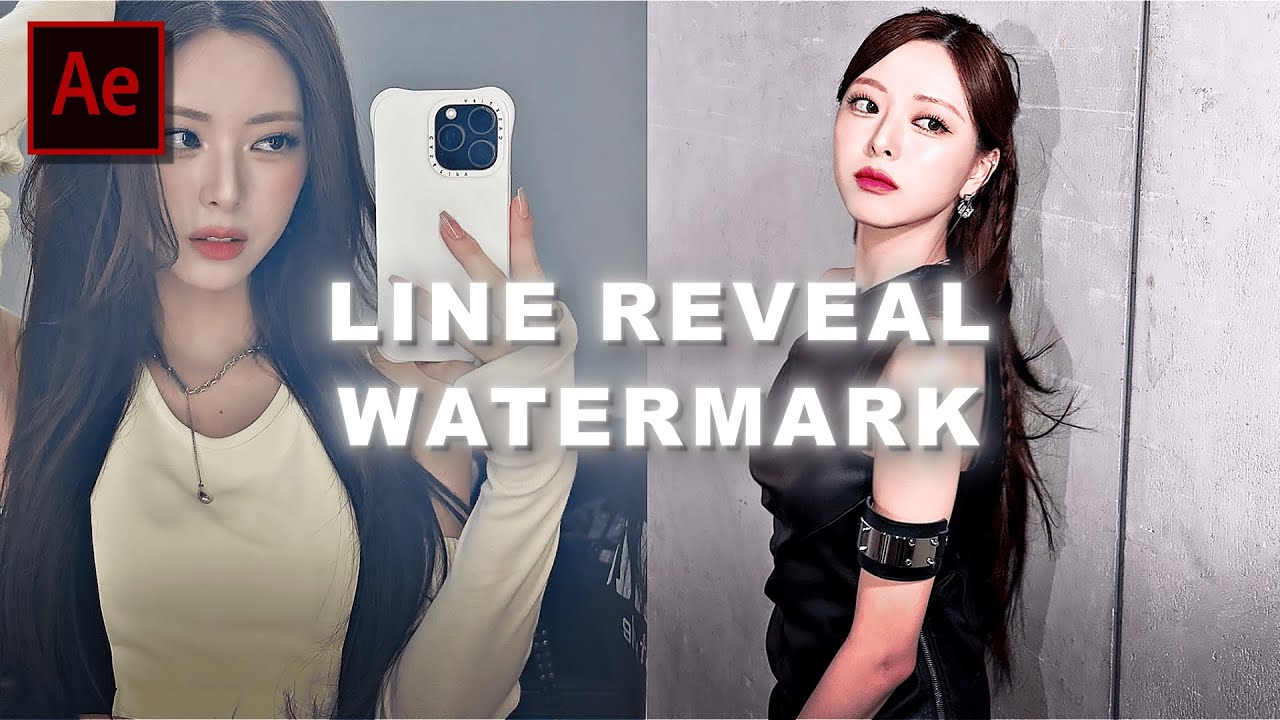 HOW TO : LINE REVEAL WATERMARK | After Effects Tutorial - YouTube