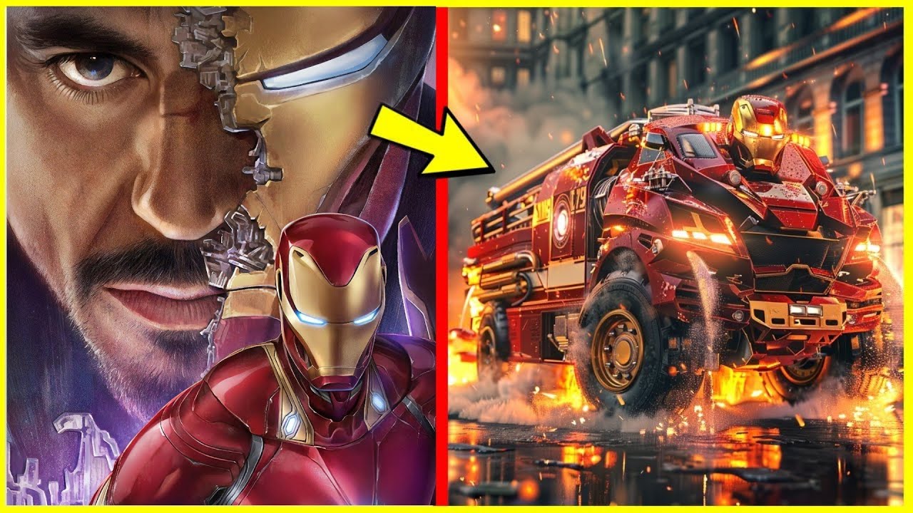 AVENGERS but FIRE TRUCKS VENGERS 🔥 All Characters (marvel & DC) 2024 🚒 ...