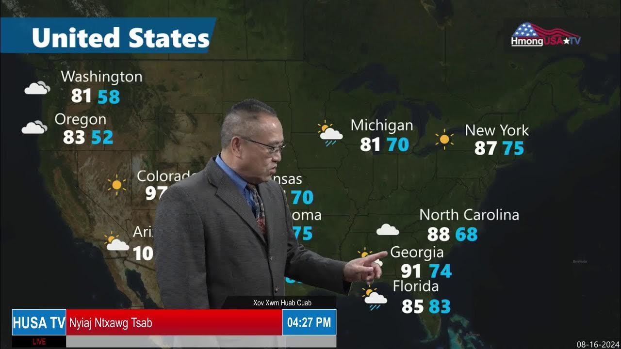 Xov Xwm Huab Cua 8-16-2024 - YouTube