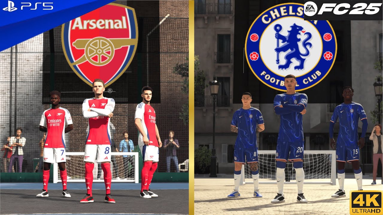 FIFA VOLTA - ARSENAL vs CHELSEA | C. PALMER, D. RICE, B. SAKA, N ...