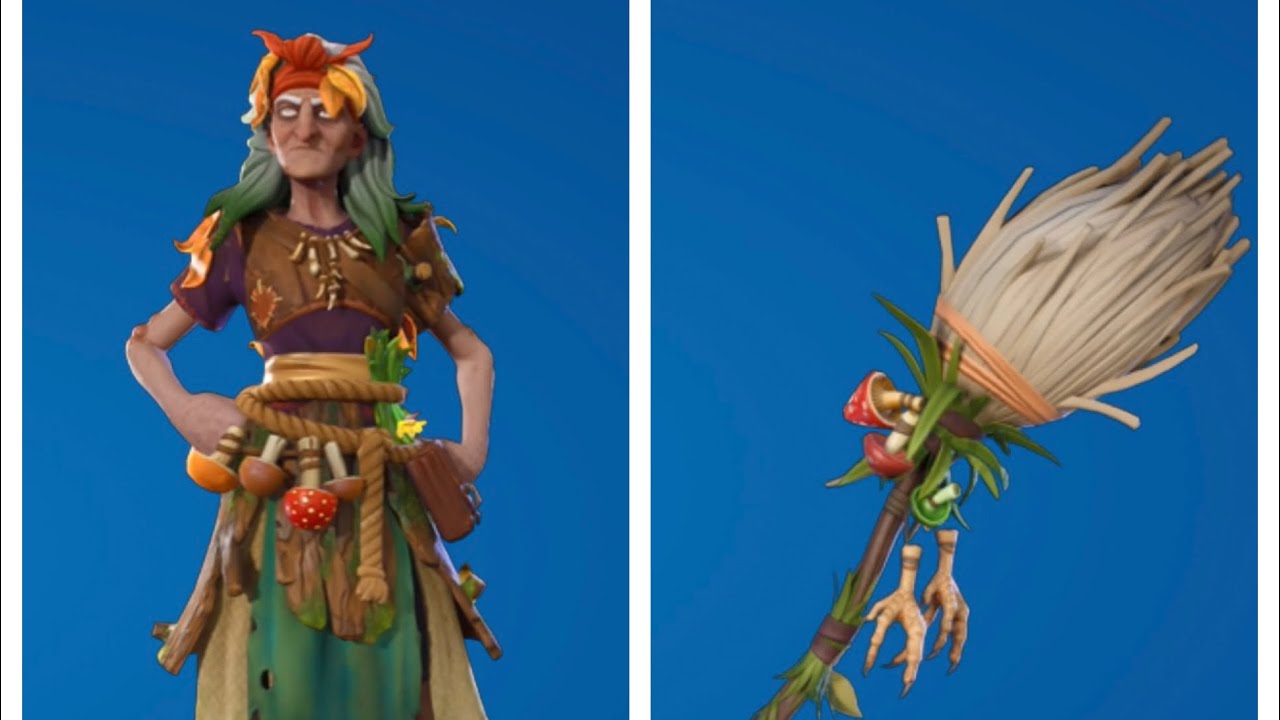 Baba Yaga + Spell Sweeper Gameplay and Sound Test - Fortnite - Baba ...