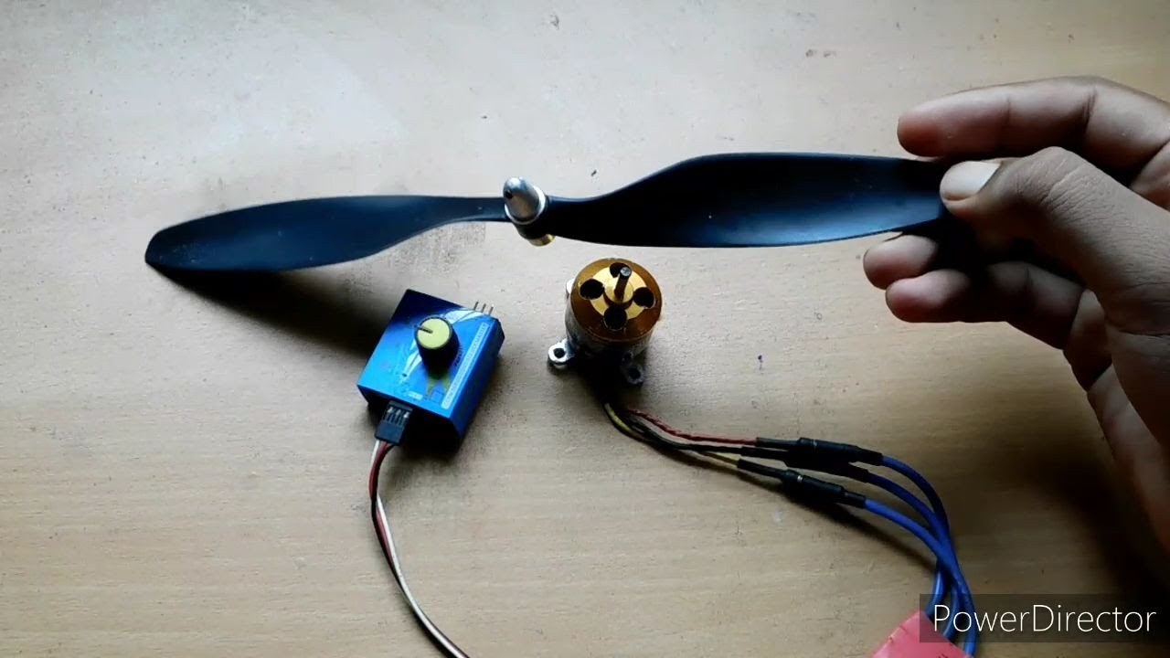 Super high speed brush less dc motor weight lift test with 10 ...