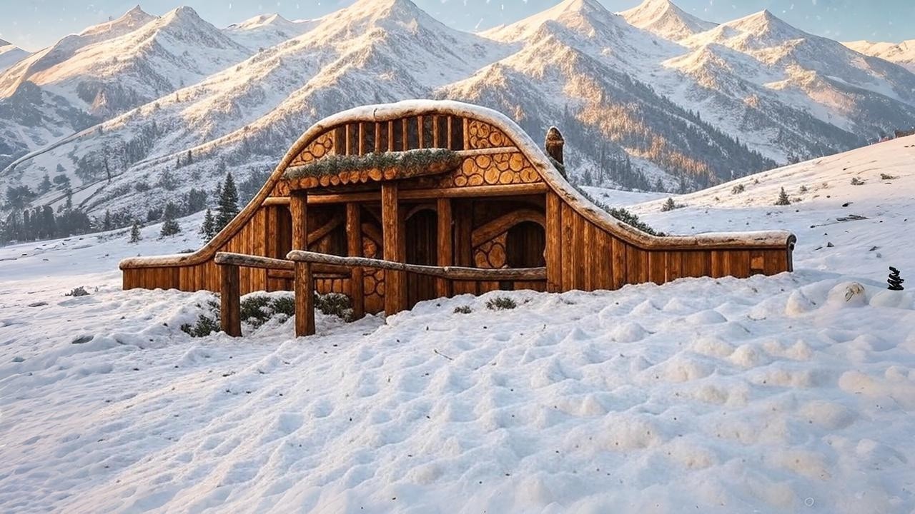 Man Builds an Epic Unique Cabin in the Wild - Unraveling a Life in ...