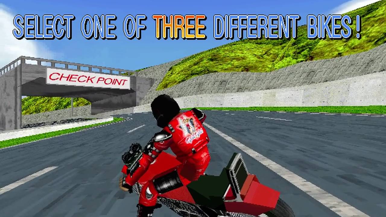 Cyber Cycles (Namco 1995) Attract Mode 60fps - YouTube