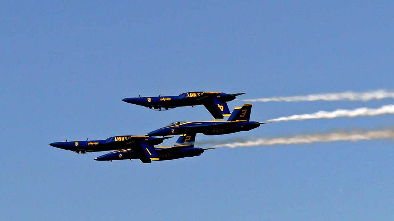 Blue Angels Performance - Pocono Raceway Airshow 2023 Clip1 - YouTube