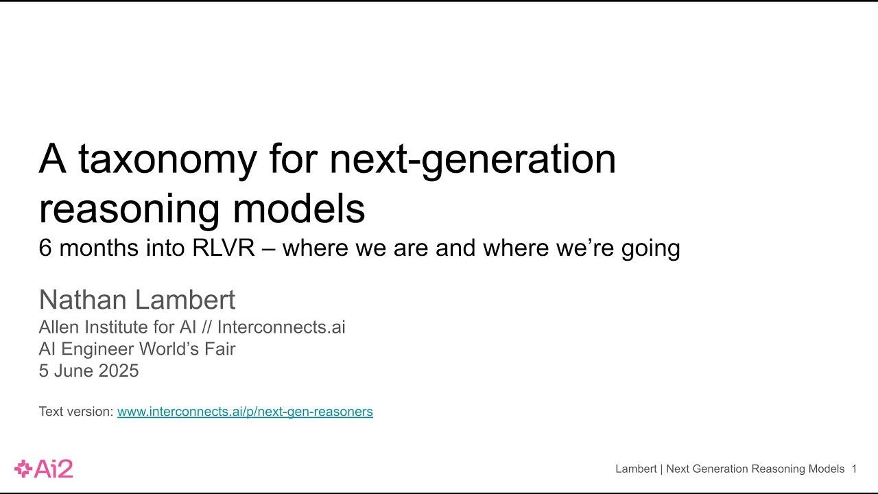 Traits of next generation reasoning models - YouTube