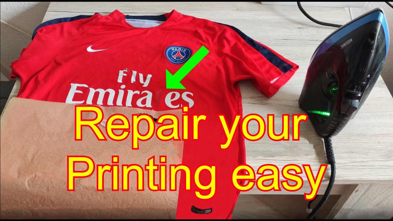 How to Repair a Jersey/Shirt/Clothes Yourself Tutorial /How to Reglue ...