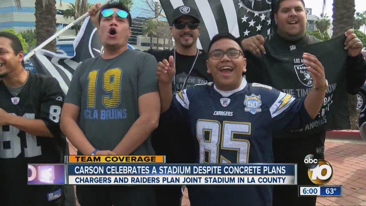 Carson celebrates stadium despite concrete plans - YouTube