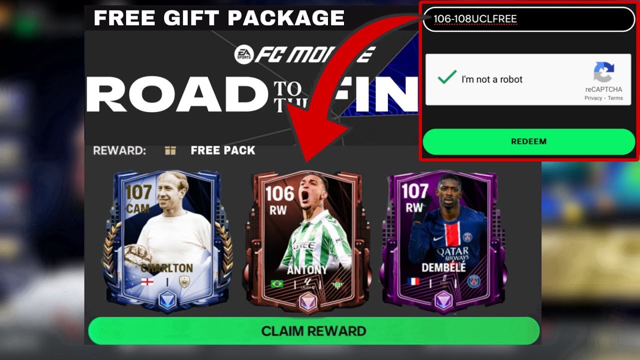 NEW FC MOBILE REDEEM CODE FOR FREE GIFTS! FREE 107 OVR PLAYERS! PITCH ...