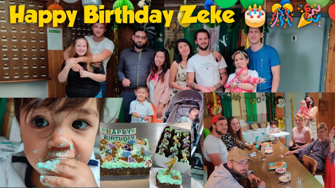 Happy 1st Birthday Zeke! 🎂🎊🎉🎈| #belgianfilipinacouple - YouTube