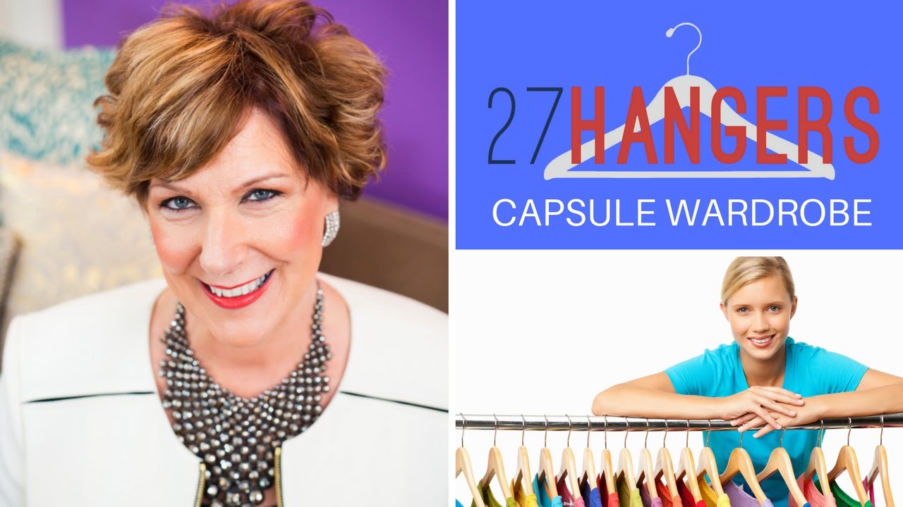 CAPSULE WARDROBE HOW TO WITH ONLY 27 HANGERS! - YouTube