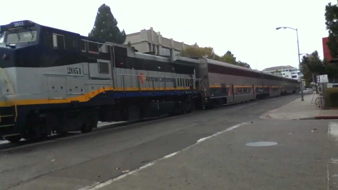 Amtrak Capitol Corridor CDTX#6961 734 Oakland Jack London S - YouTube