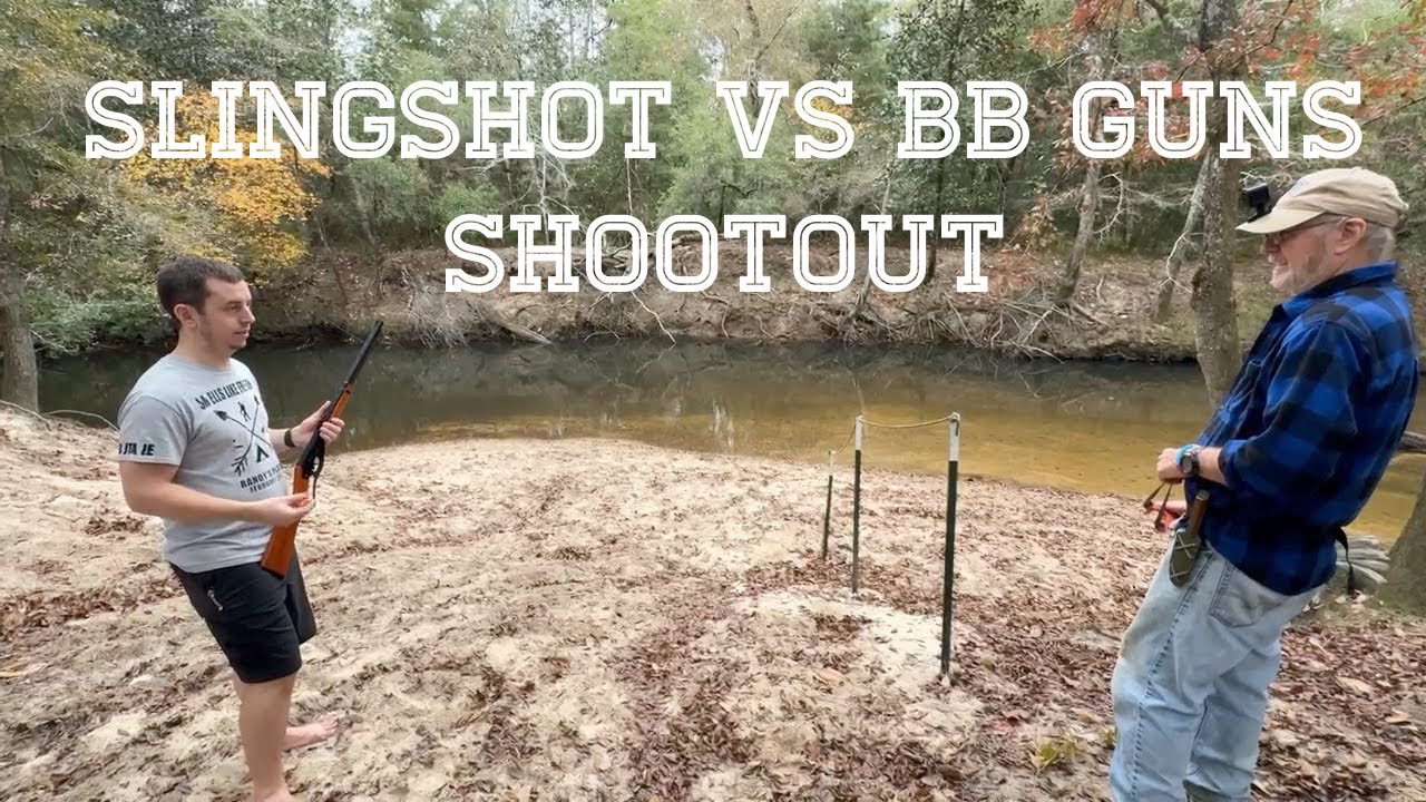 Slingshot vs BB Guns Shootout - YouTube