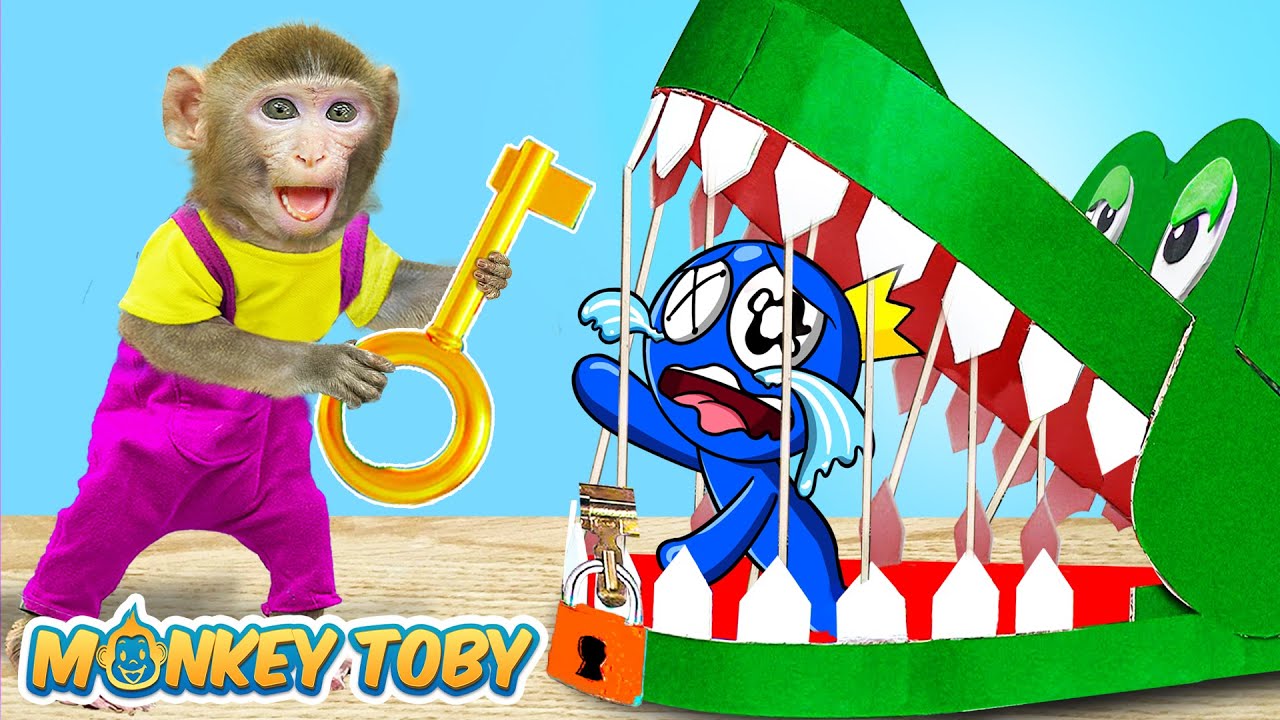 Monkey Toby rescue Rainbow Friend from Crocodile Dentist | MONKEY TOBY ...