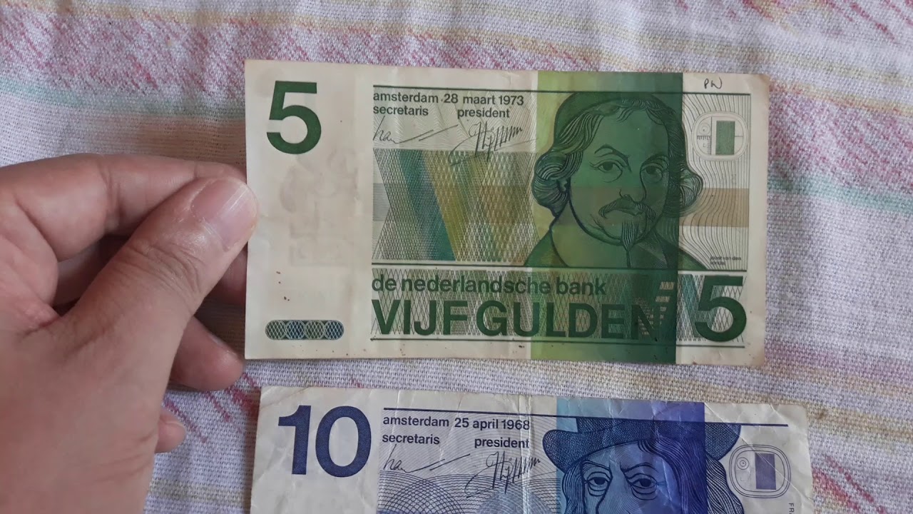 Mail Day! Beautiful Netherlands Gulden Banknotes [VIDEO #100] - YouTube