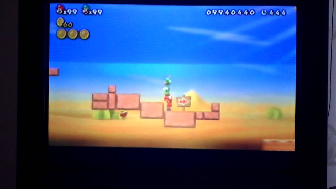 guida new super mario bros wii-passaggio segreto mondo 2-4 - YouTube