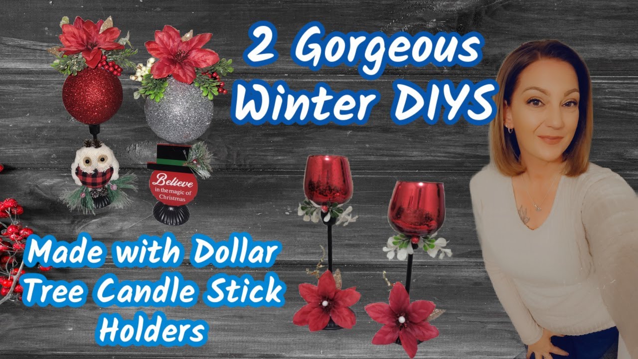 Stunning Dollar Tree Candle Stick Holder Decor Ideas for The Holidays ...
