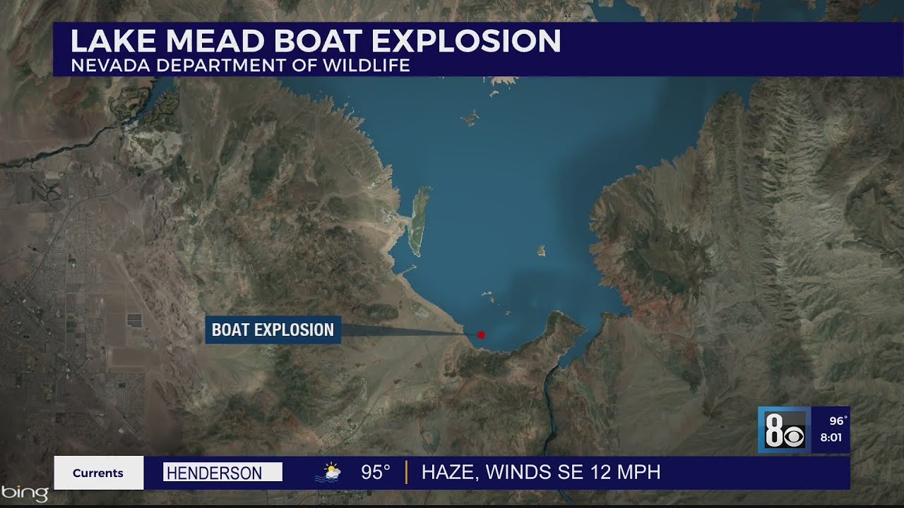 Boat explosion on Lake Mead leaves boaters, game wardens injured - YouTube