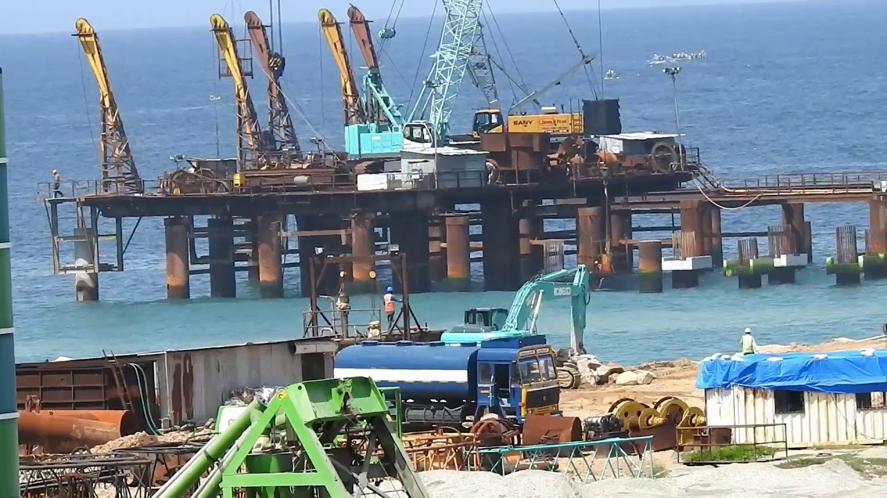 Mega Project - Vizhinjam Sea port construction - YouTube