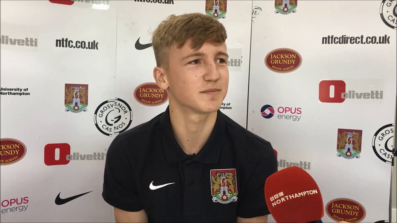 Morgan Roberts on his pride at becoming a Northampton Town player - YouTube
