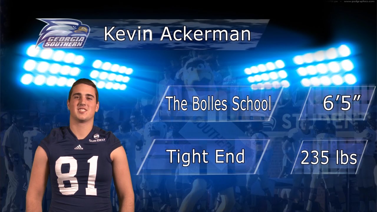 2015 Georgia Southern Football Signing Day - Kevin Ackerman - YouTube