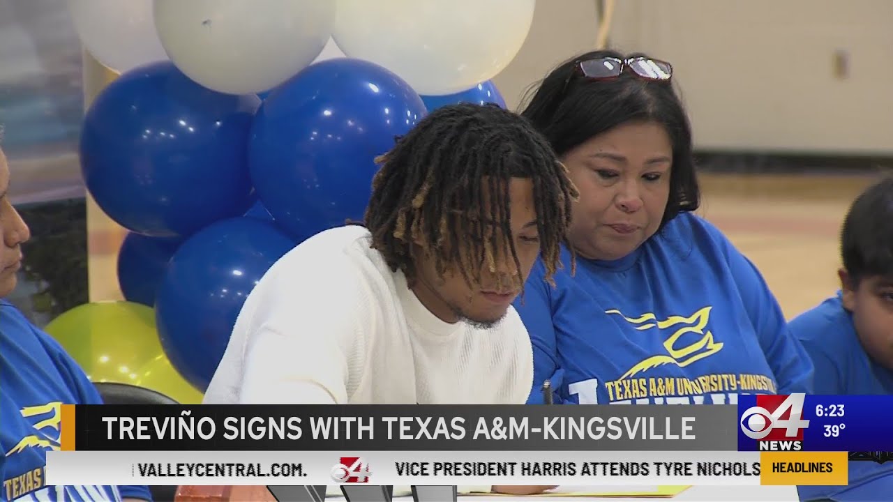 Mercedes' Tyrell Treviño Signs with Texas A&M-Kingsville - YouTube