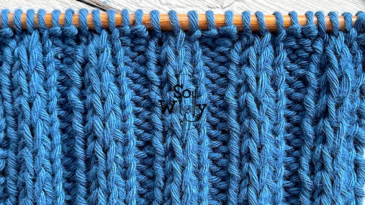 How to knit a very special Rib stitch (two rows only!) - So Woolly ...