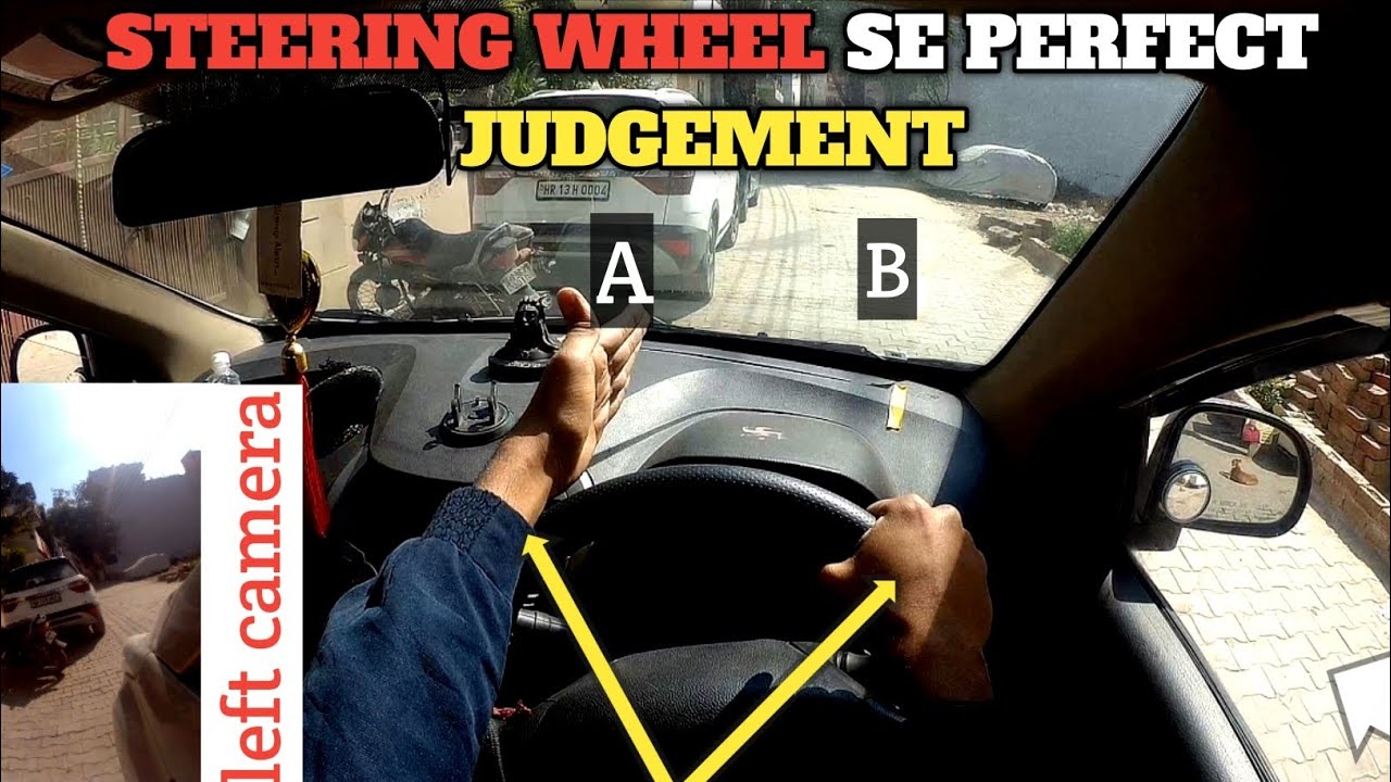 left Right car Judgement with Steering Wheel ! car driving training ...