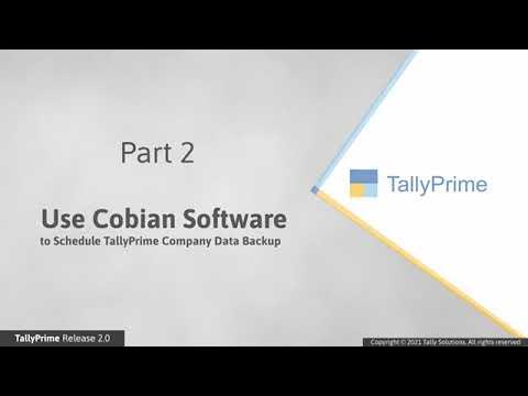 HBS SOLUTIONS |How to Schedule TallyPrime Company Data Backup Using Cobian Backup Software ...