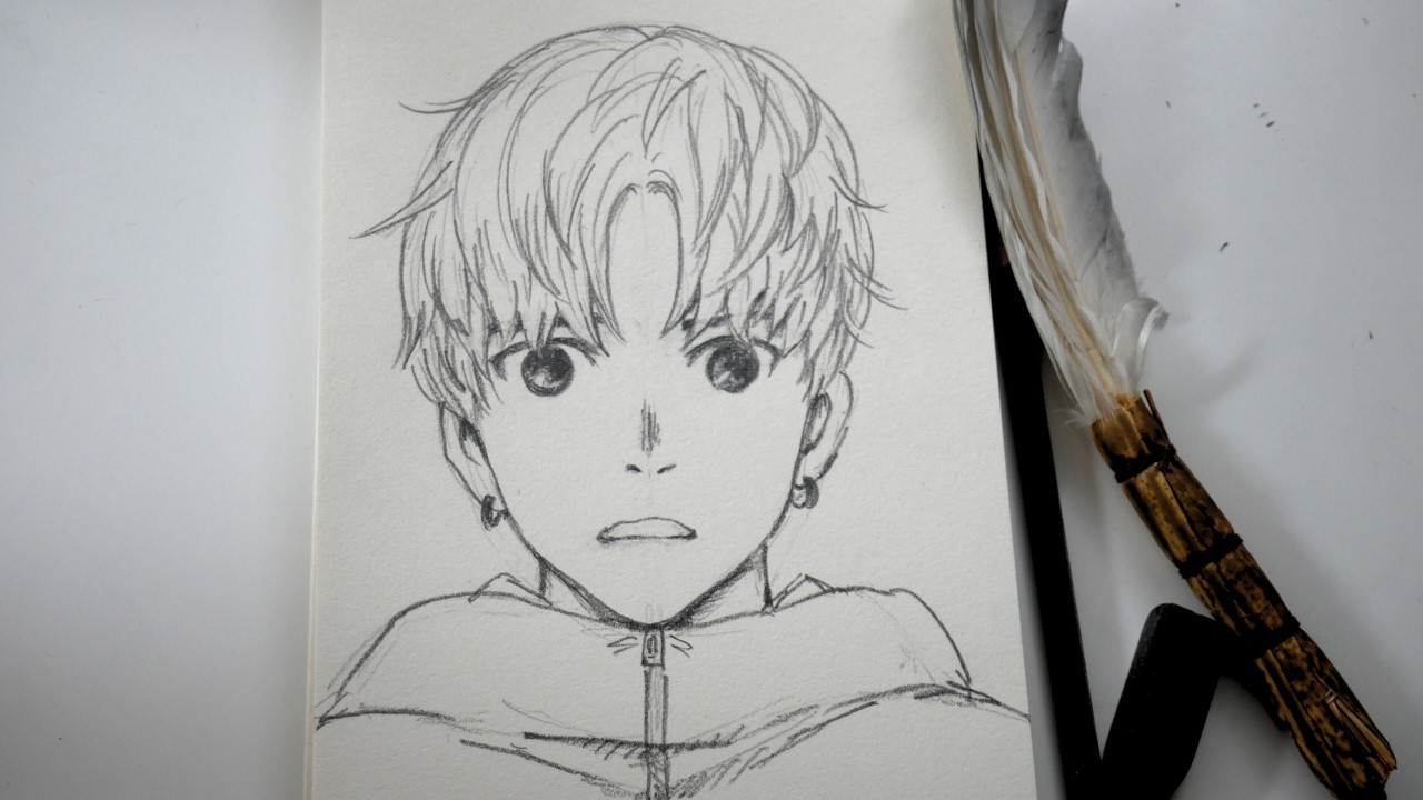 Easy Drawing😀Pretty Boy Jiji [ASMR] - YouTube