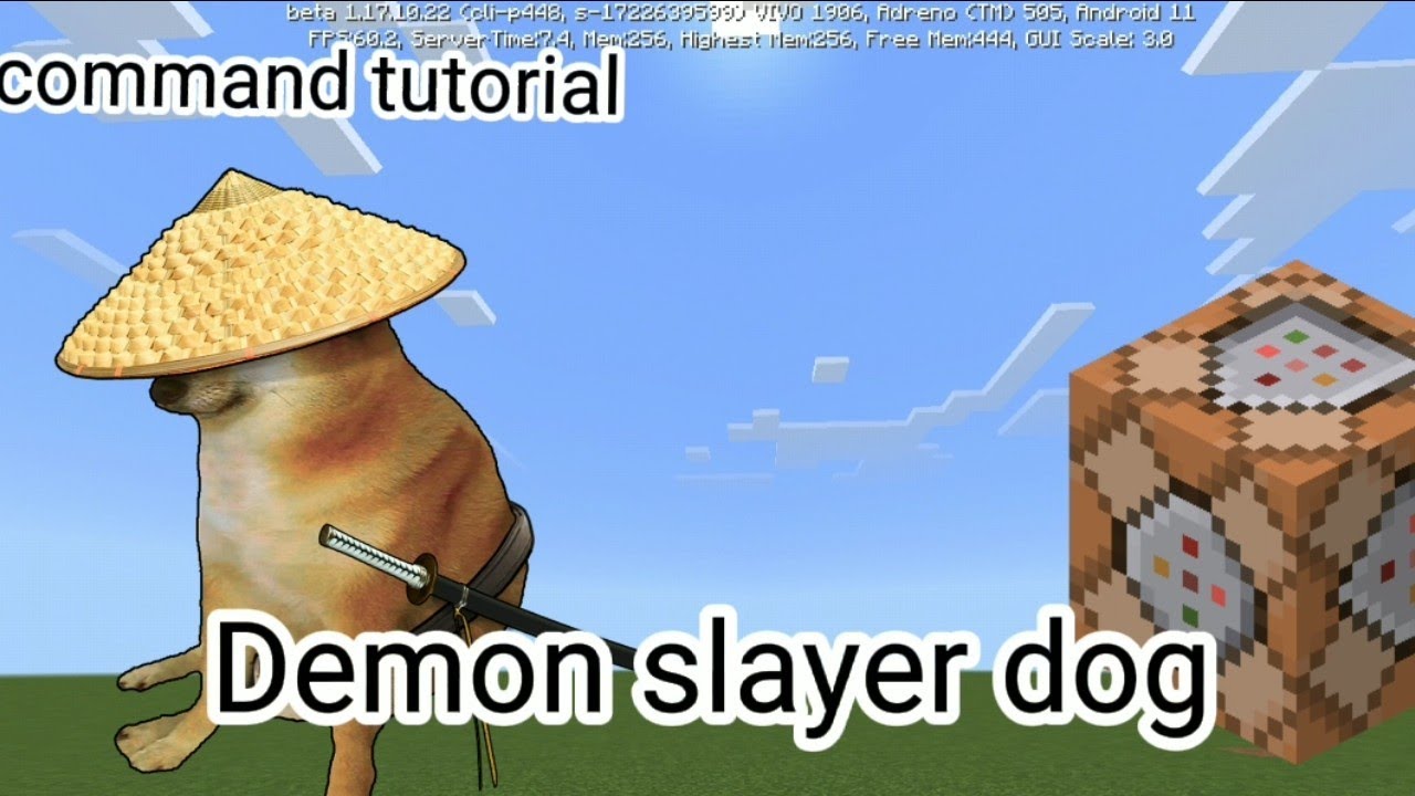 Demon slayer dog tutorial - YouTube