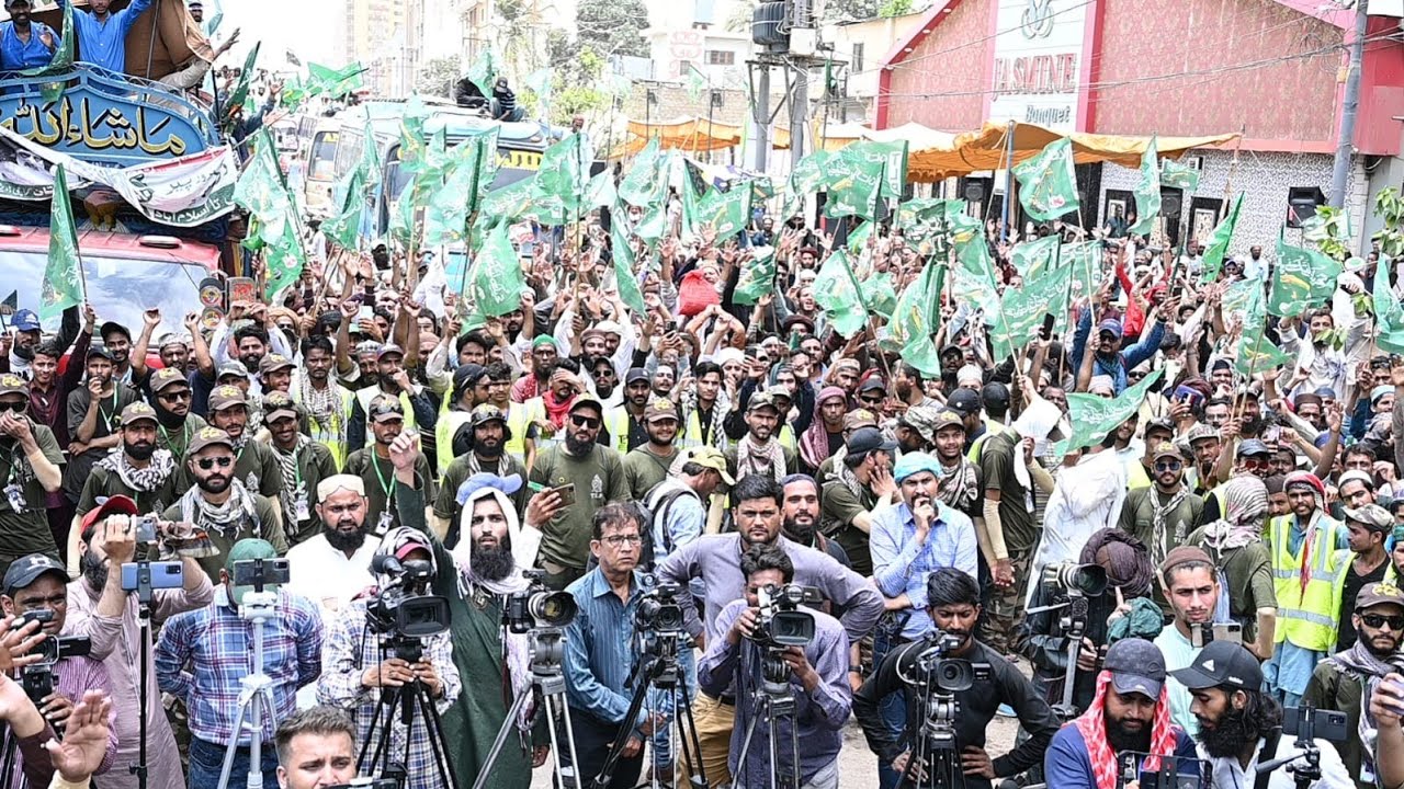 Live Tlp Karachi March | Saad rizvi | tlp news | SHR OFFICIAL - YouTube