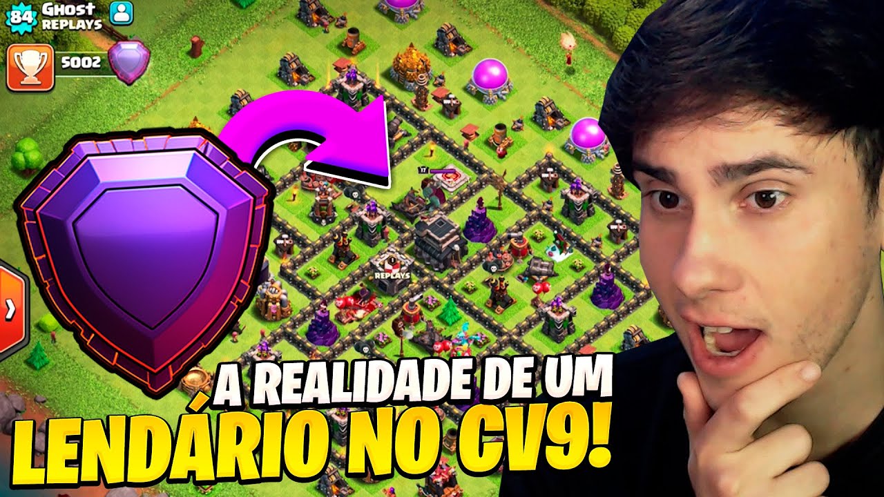 A REALIDADE DE UM CV9 LENDÁRIO NO CLASH OF CLANS!!! - YouTube