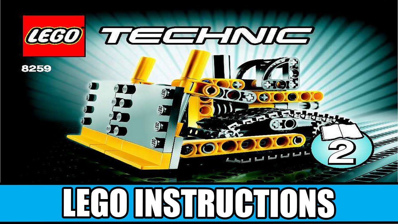 LEGO Instructions - Technic - 8259 - Mini Bulldozer (Book 2) - YouTube