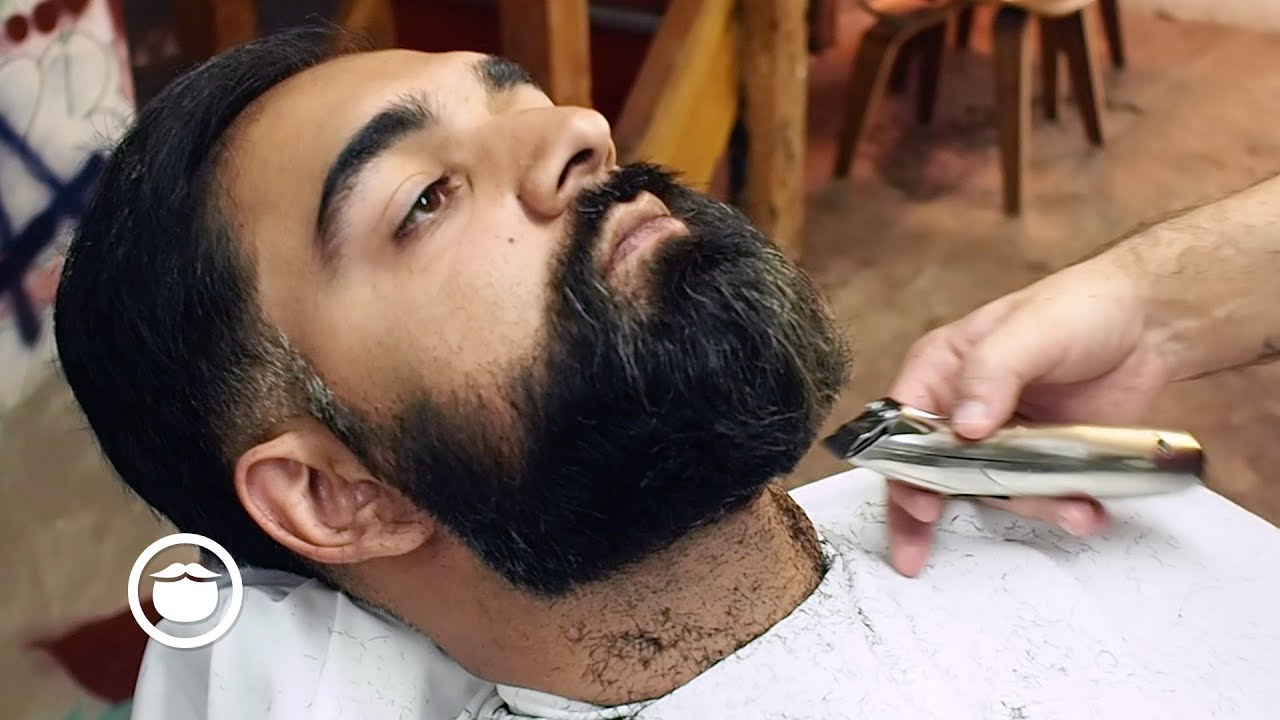 Getting Beard Trimmed at Barbershop for Wedding - YouTube