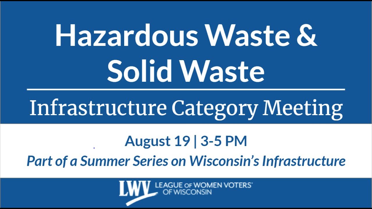 Hazardous Waste and Solid Waste Infrastructure Category Meeting ...