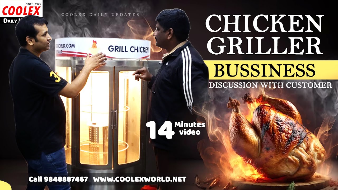 Chicken Griller Business Discussion with Customer, Chicken Franchise ...