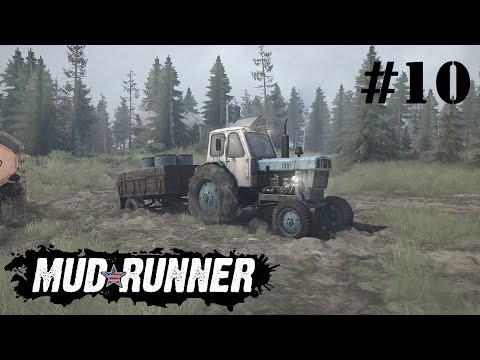 MudRunner #10 mit dem Traktor durch den Wald !?! / Spintires