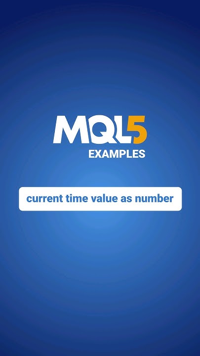 Current time to number EA - MQL5 Examples - (mt5 tutorial) - YouTube