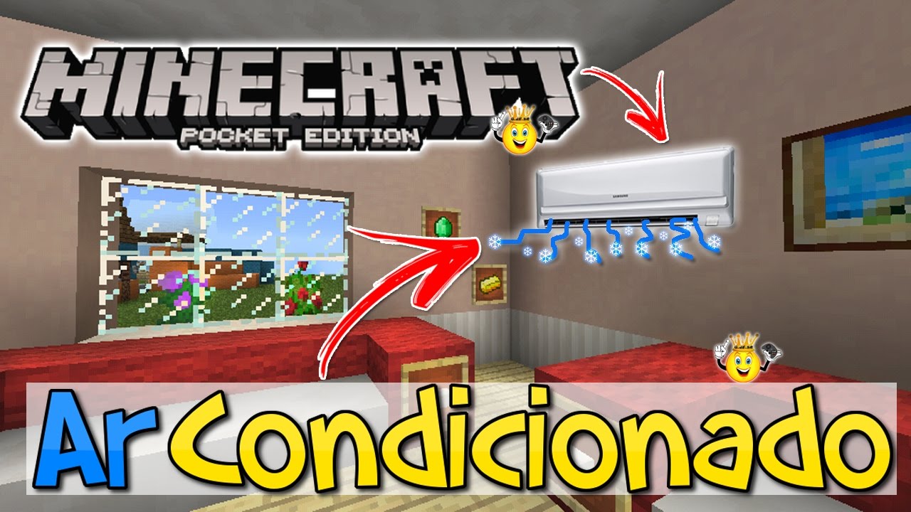 ⭐️Como fazer Ar Condicionado com Efeito Minecraft PE - YouTube