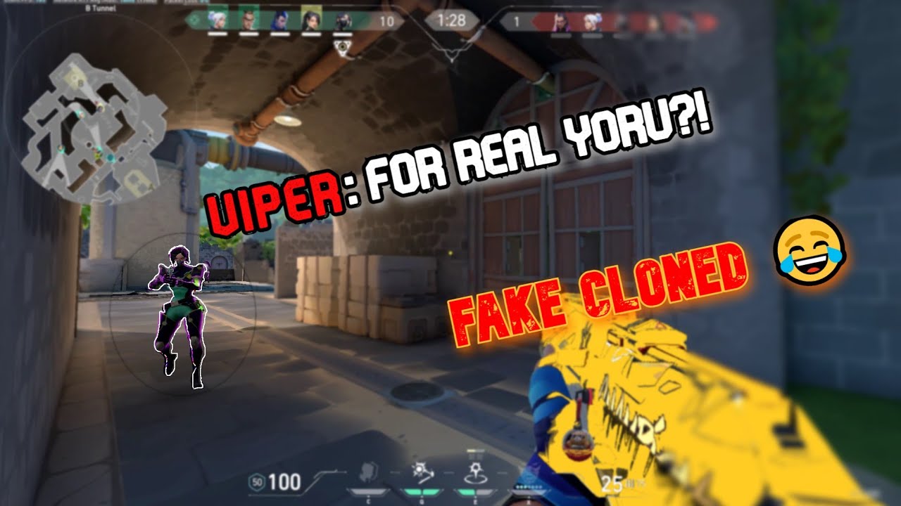 The art of yoru fake clone 😂 #yoru - YouTube