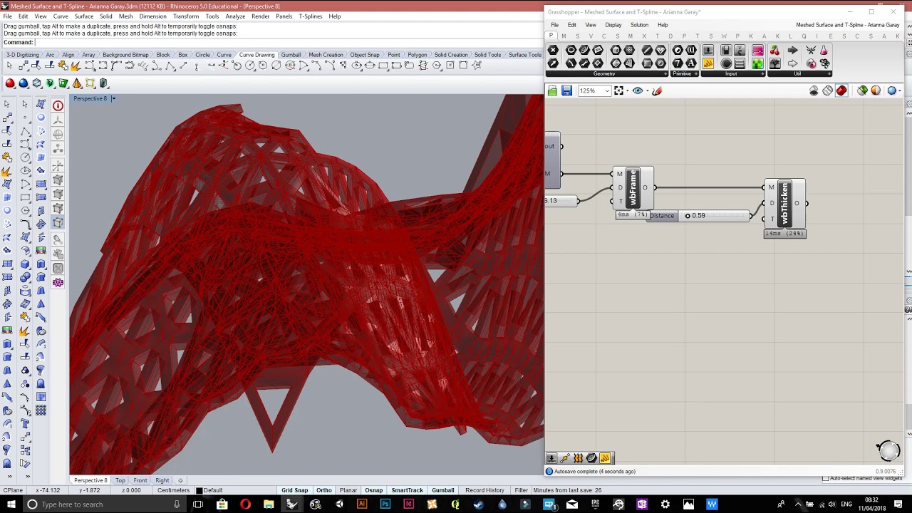 How to T-Spline A Mesh Using Weaverbird - YouTube