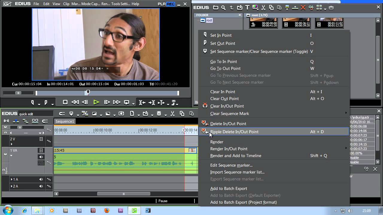 A complete edit in EDIUS 7 part 3: Trimming - YouTube