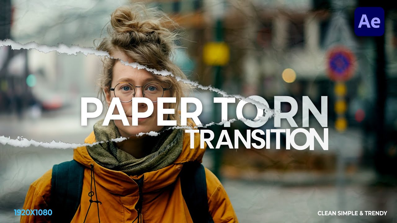 Paper Rip Transition in After Effect | Paper Transition - YouTube