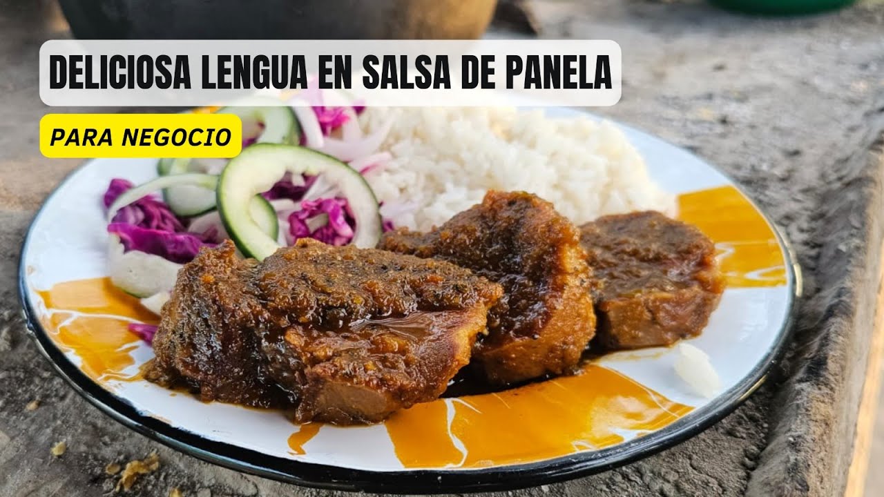 RECETA DE LENGUA EN SALSA DE PANELA - RECETA PARA NEGOCIO - YouTube