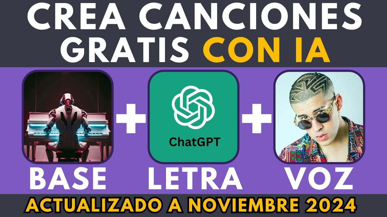 Como crear CANCIONES con IA y ¡GRATIS! | Genera la BASE + LETRA + VOZ ...
